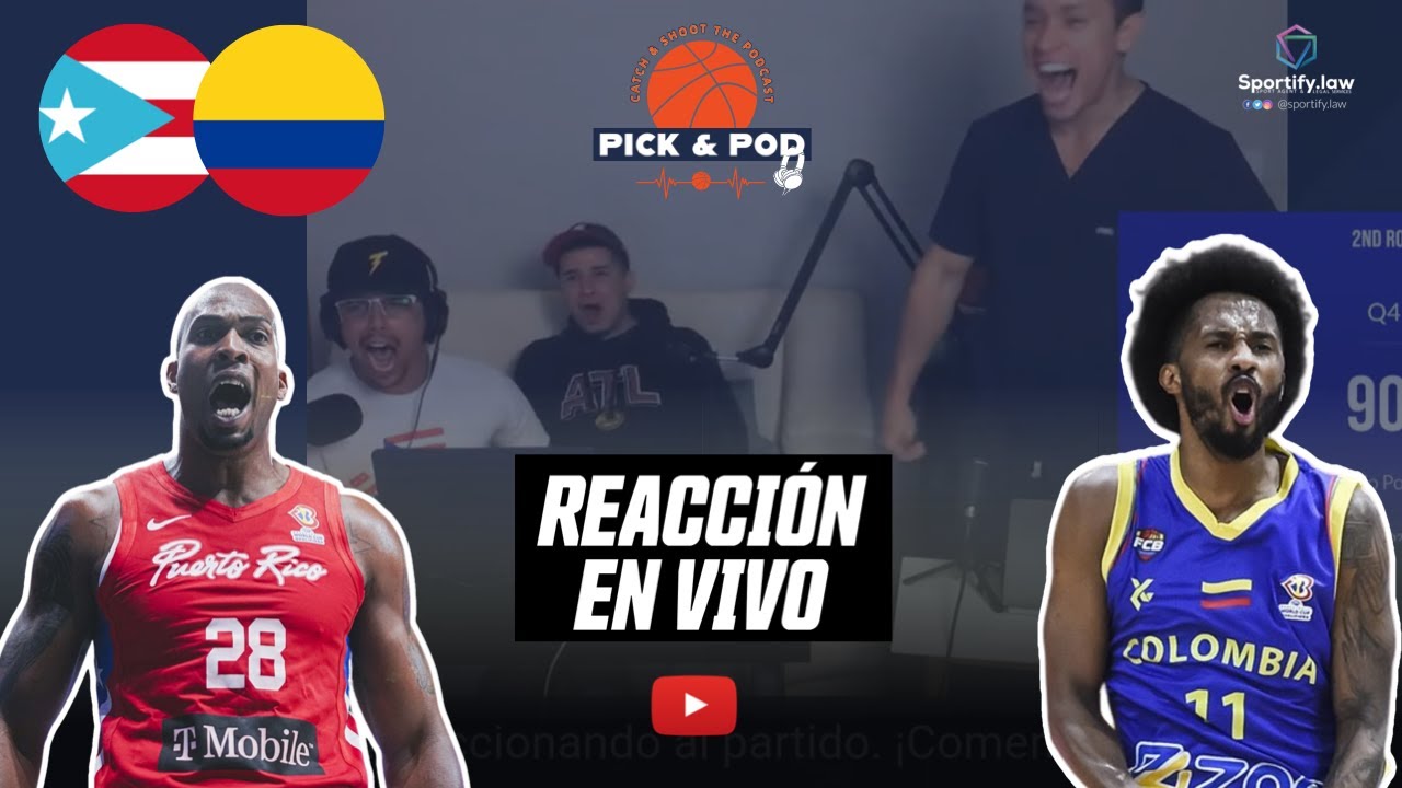 REACCIÓN EN VIVO: Puerto Rico vs Colombia - YouTube