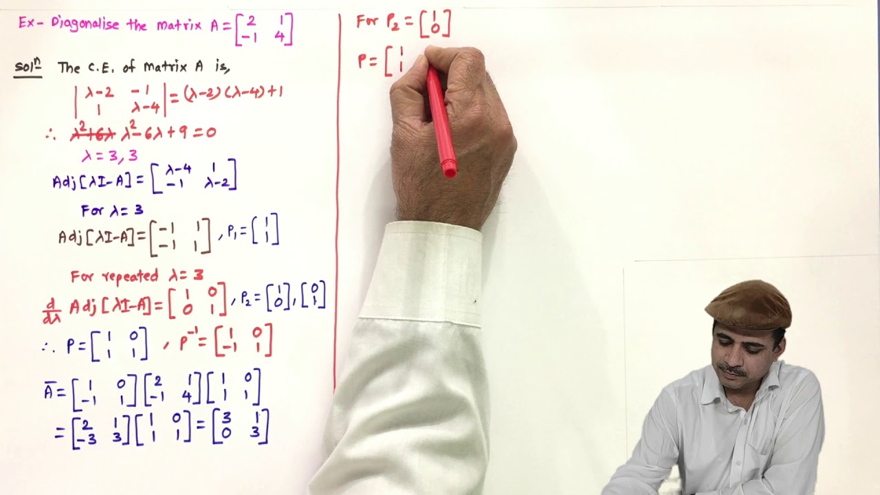 L10 Diagonalization of system matrix and Vandermonde matrix - YouTube