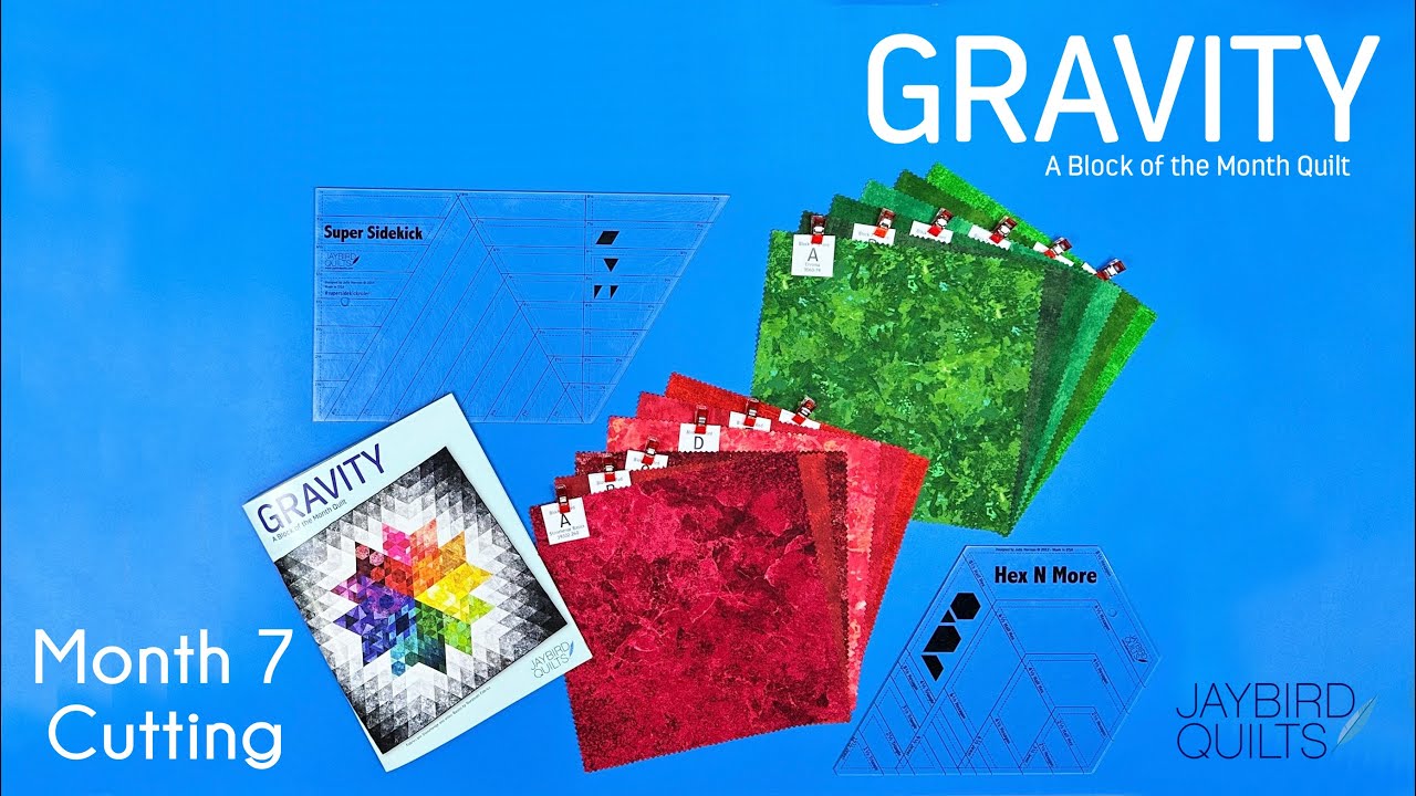 Gravity Quilt Block of the Month: Block 7 Cutting - YouTube