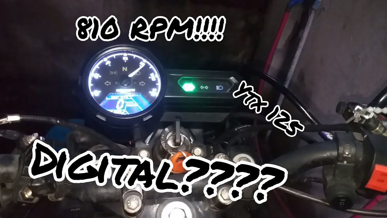 Paano Iconvert sa Universal Digital Speedo/Odometer with RPM ang YTX ...