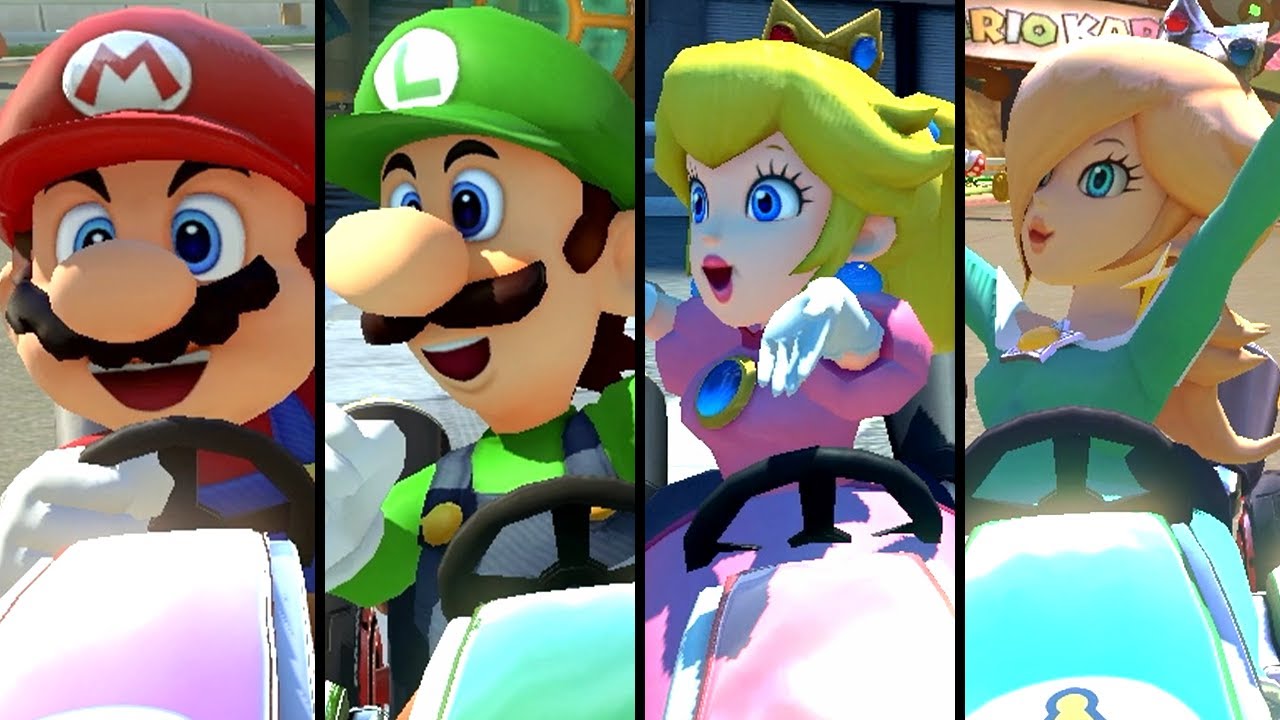 Mario Kart 8 Deluxe - All Victory Animations - YouTube