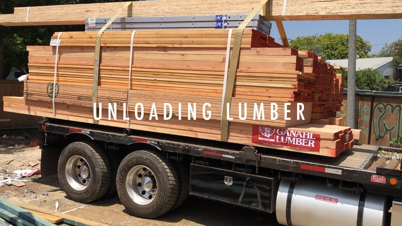 Unloading Lumber - YouTube