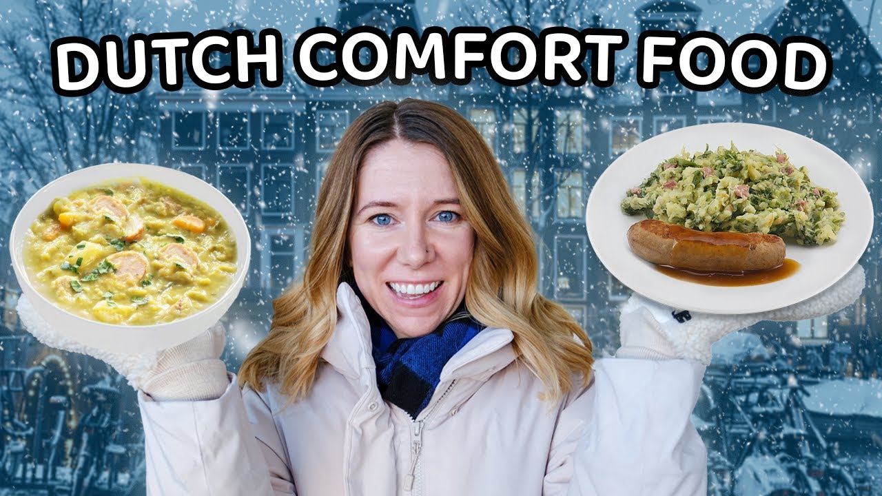 WE MADE DUTCH WINTER COMFORT FOOD (netherlands food tour) - YouTube