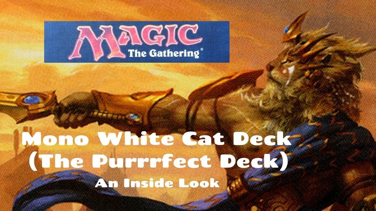 Mono White Cat Deck (The Purrrfect Deck) - An Inside Look - YouTube