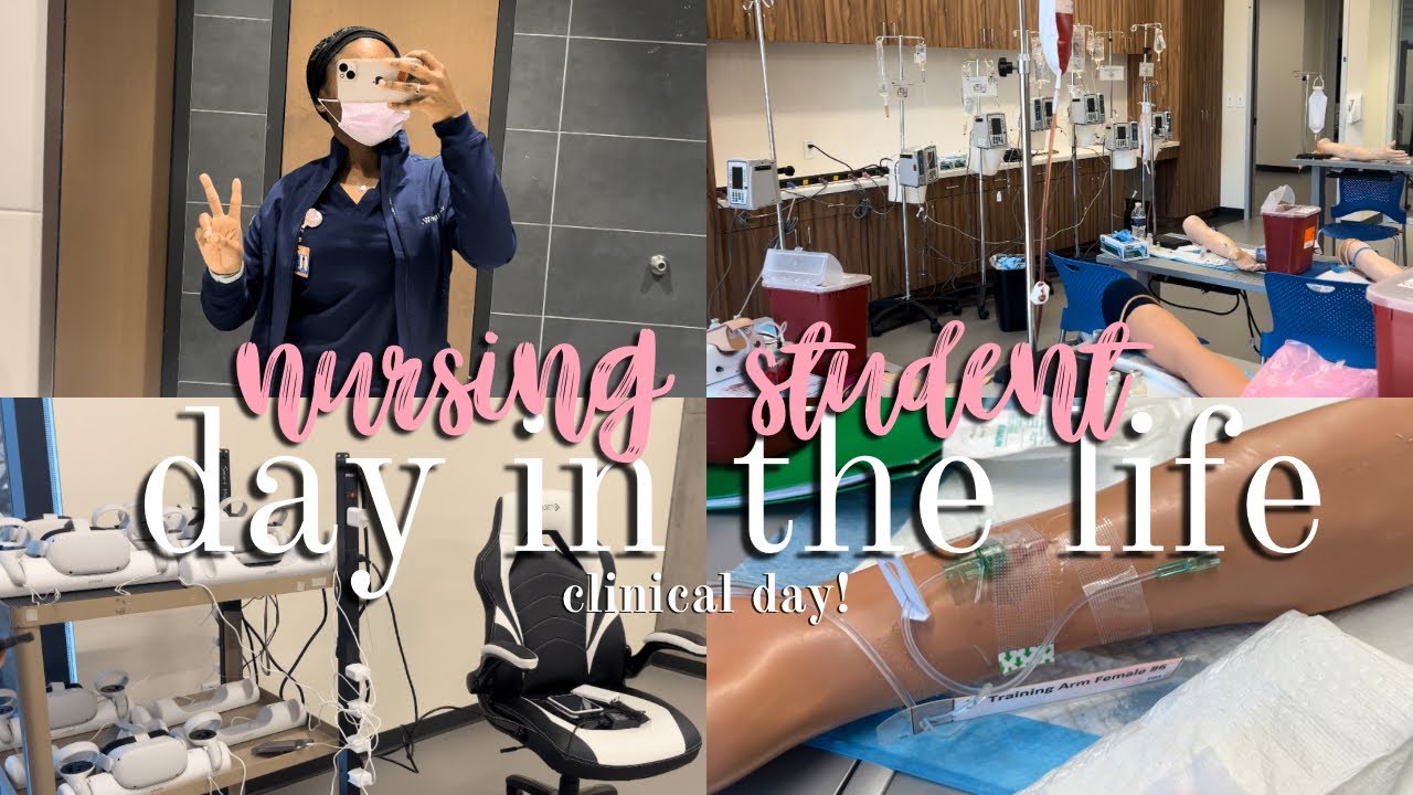 DAY IN THE LIFE OF A NURSING STUDENT 🤍 | vlog! - YouTube