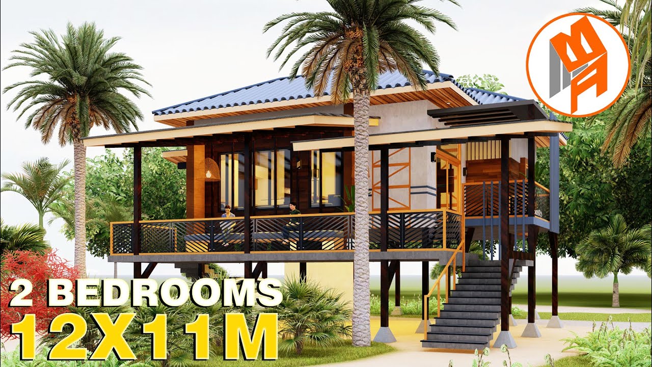 (12x11) Best House Design with 2 bedrooms - YouTube