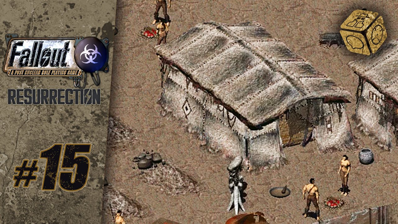 A tribal camp inside the city - Let's Play Fallout 1.5: Resurrection ...