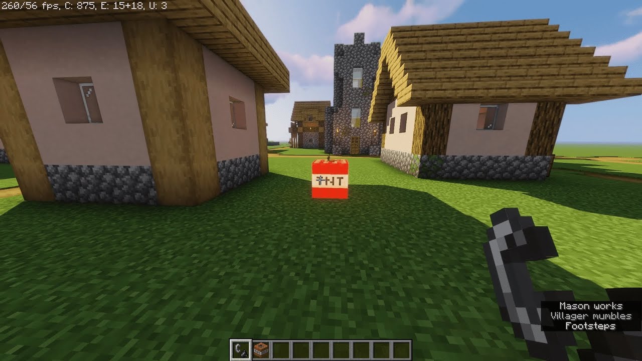 Minecraft TNT but with shader - YouTube