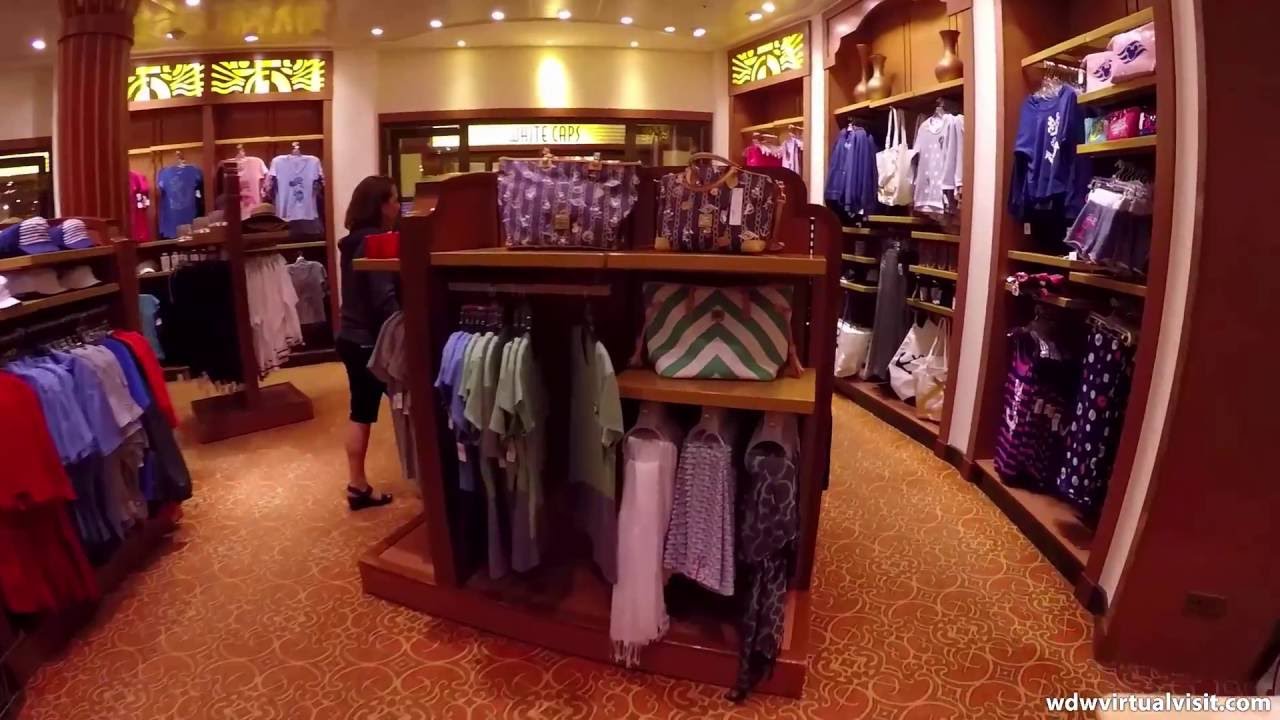Disney Cruise Line - Dream - Walt Disney Theater to Merchandise Shops ...
