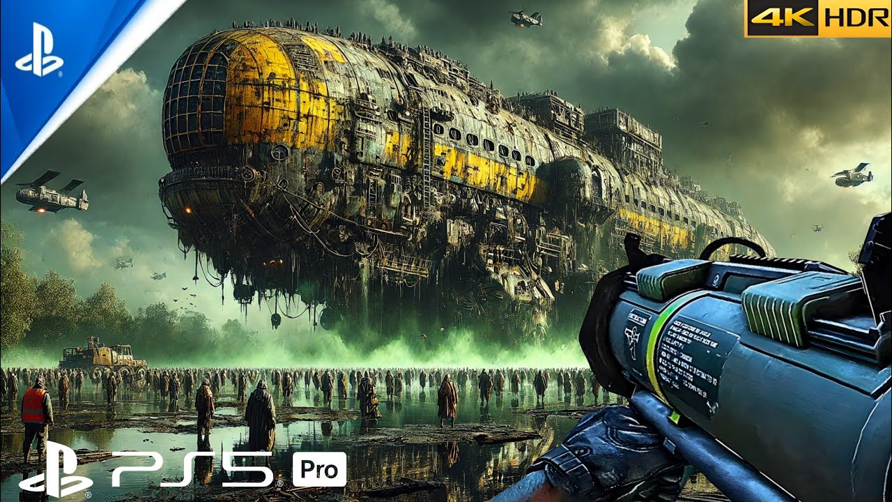 PROTECT THE ZOMBIE SUBMARINE LOOKS SCARY (PS5 PRO) Realistic Ultra ...