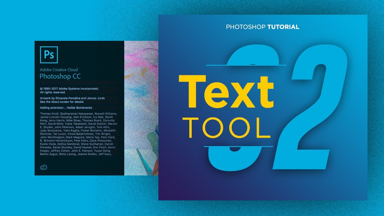 Text tool Photoshop - YouTube