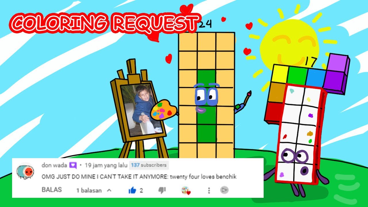 Numberblocks 24 draw Benchik (Fanmade) || Numberblocks Drawing Request ...