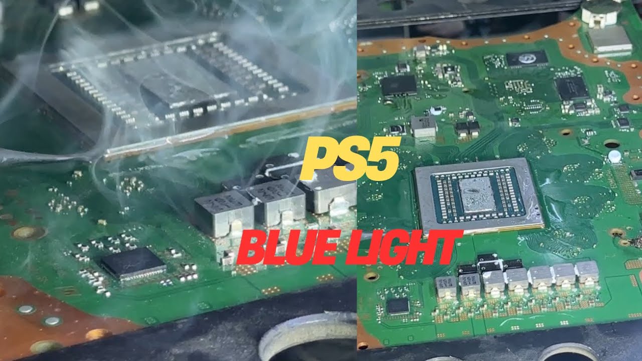 #ps5 Blue Light of death After Gpu Repair fix it - YouTube