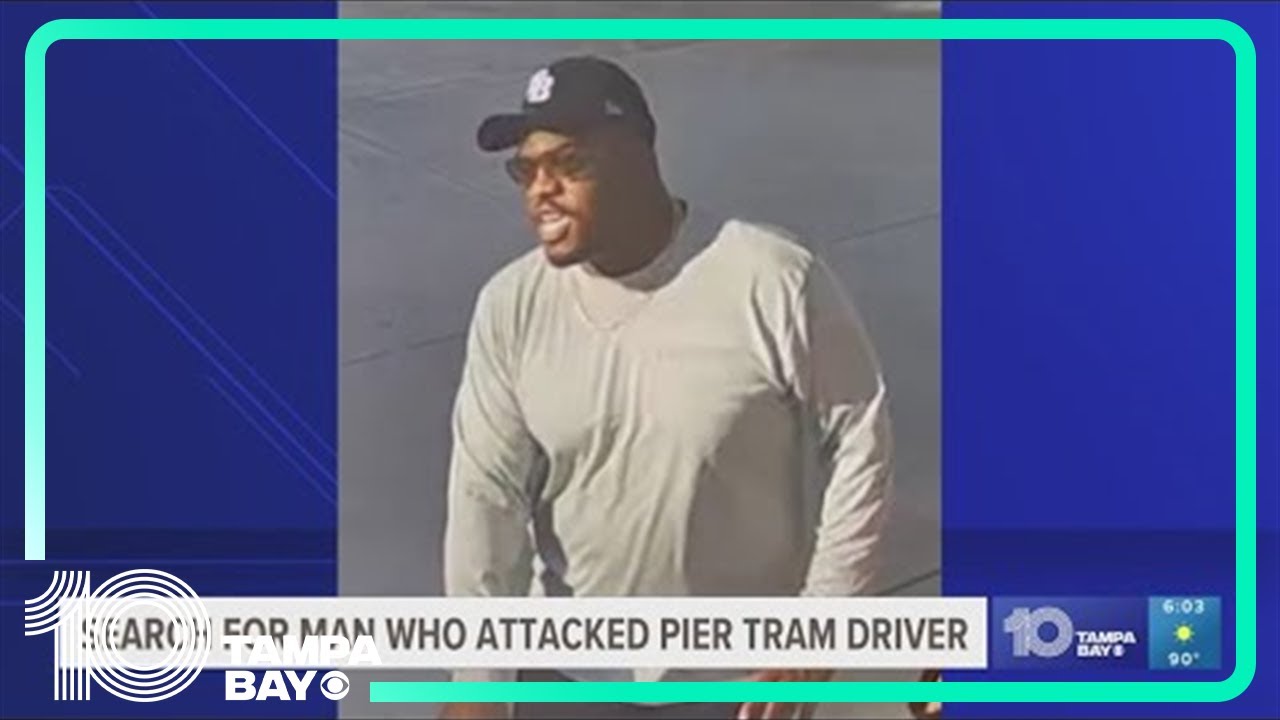 Police searching for man who attacked tram driver on St. Pete Pier ...