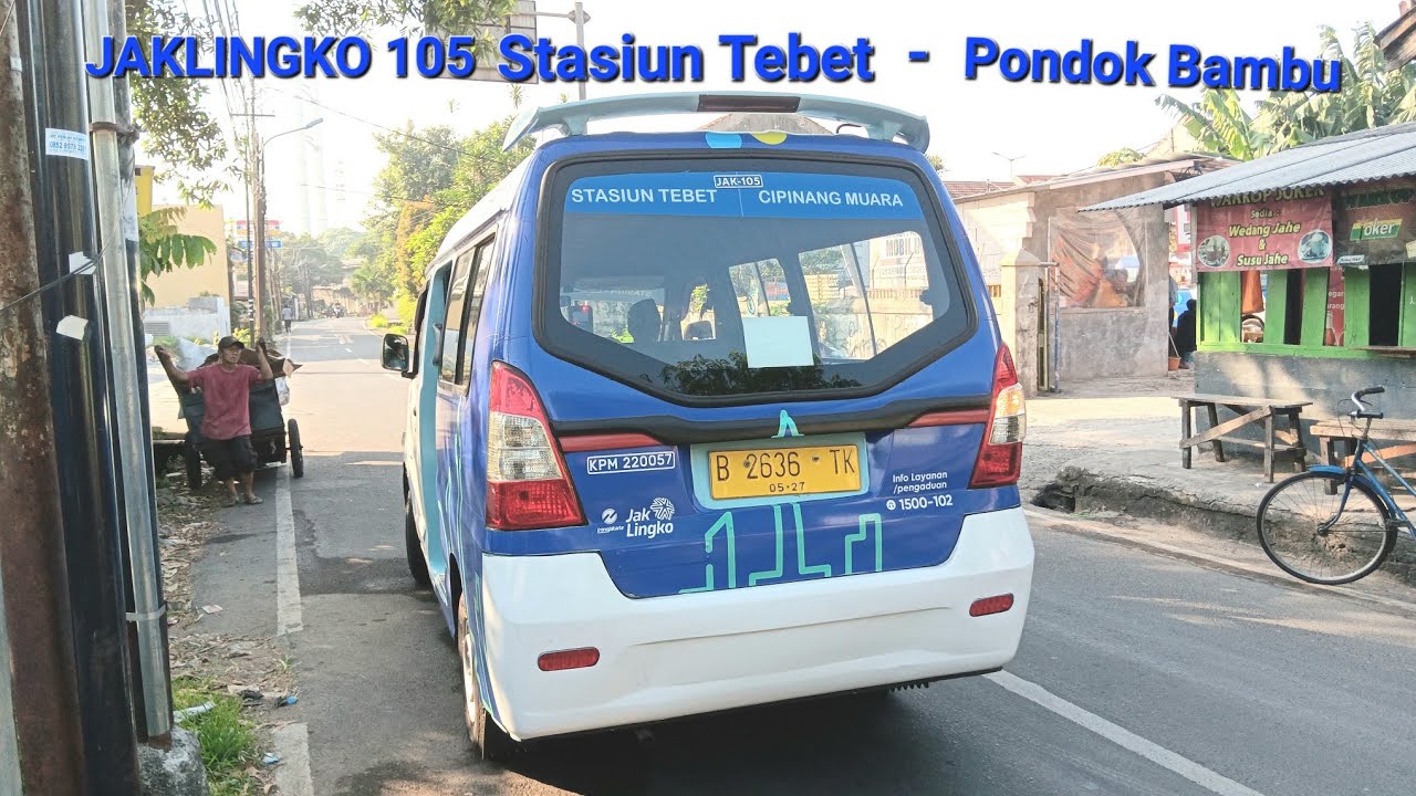 Jaklingko trayek baru | Naik angkot Jaklingko 105 Stasiun Tebet ...