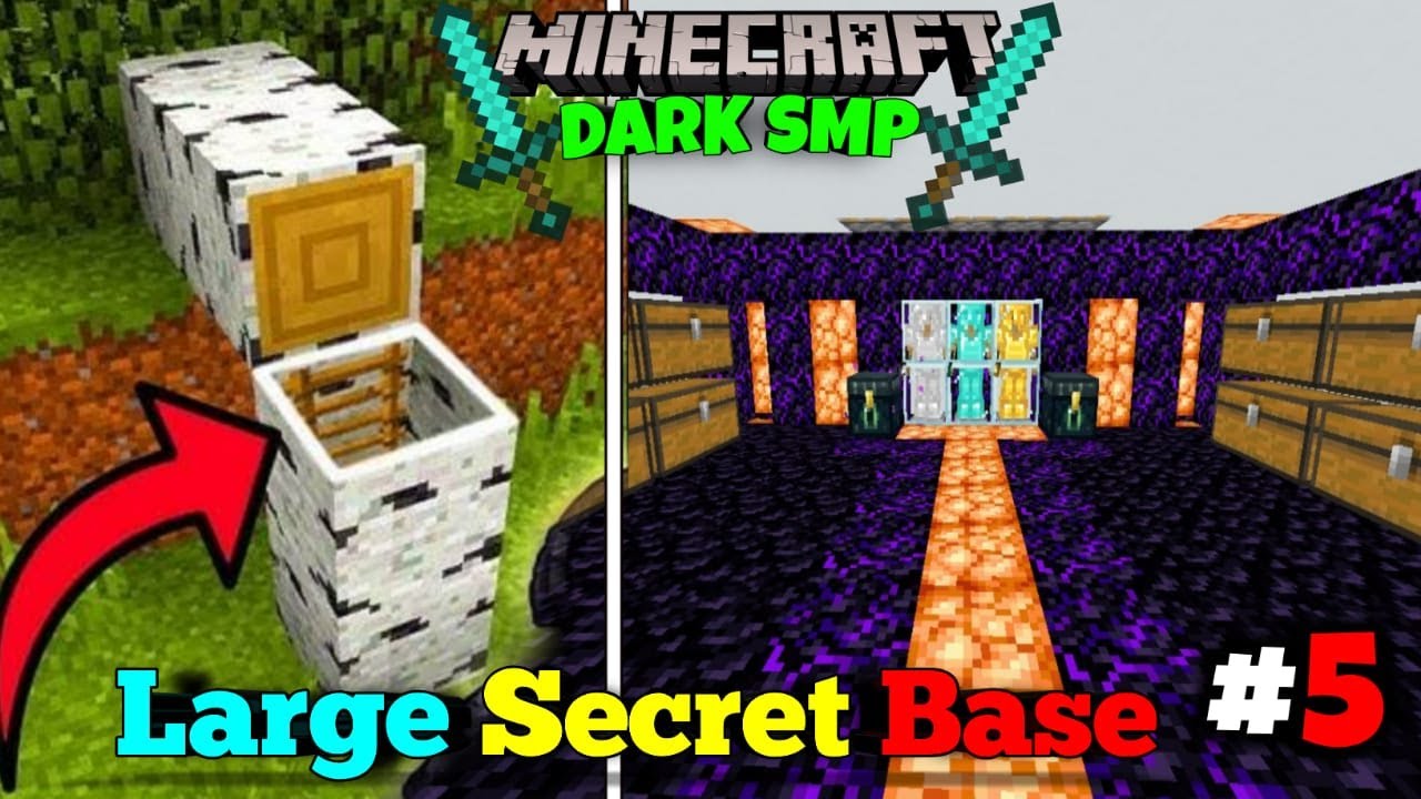 Building a Secret Base in the Dark SMP Minecraft #5 - YouTube