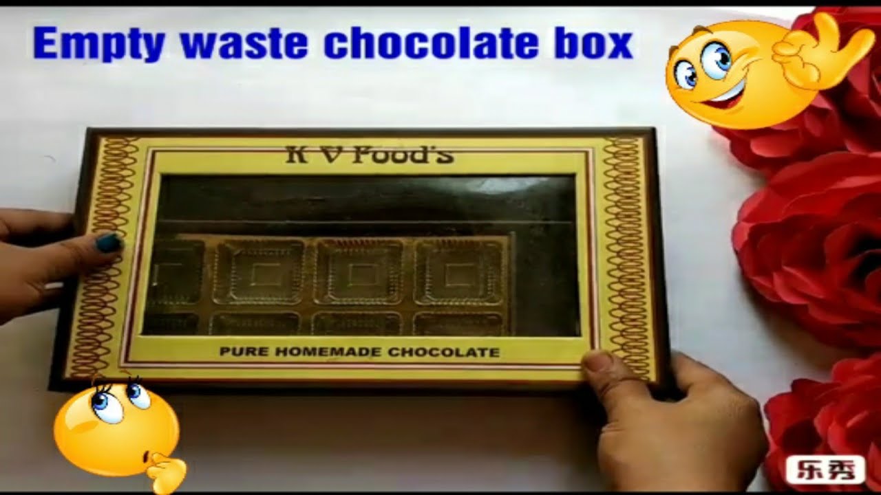 Reuse waste empty chocolate /sweet box in jewellery box - YouTube