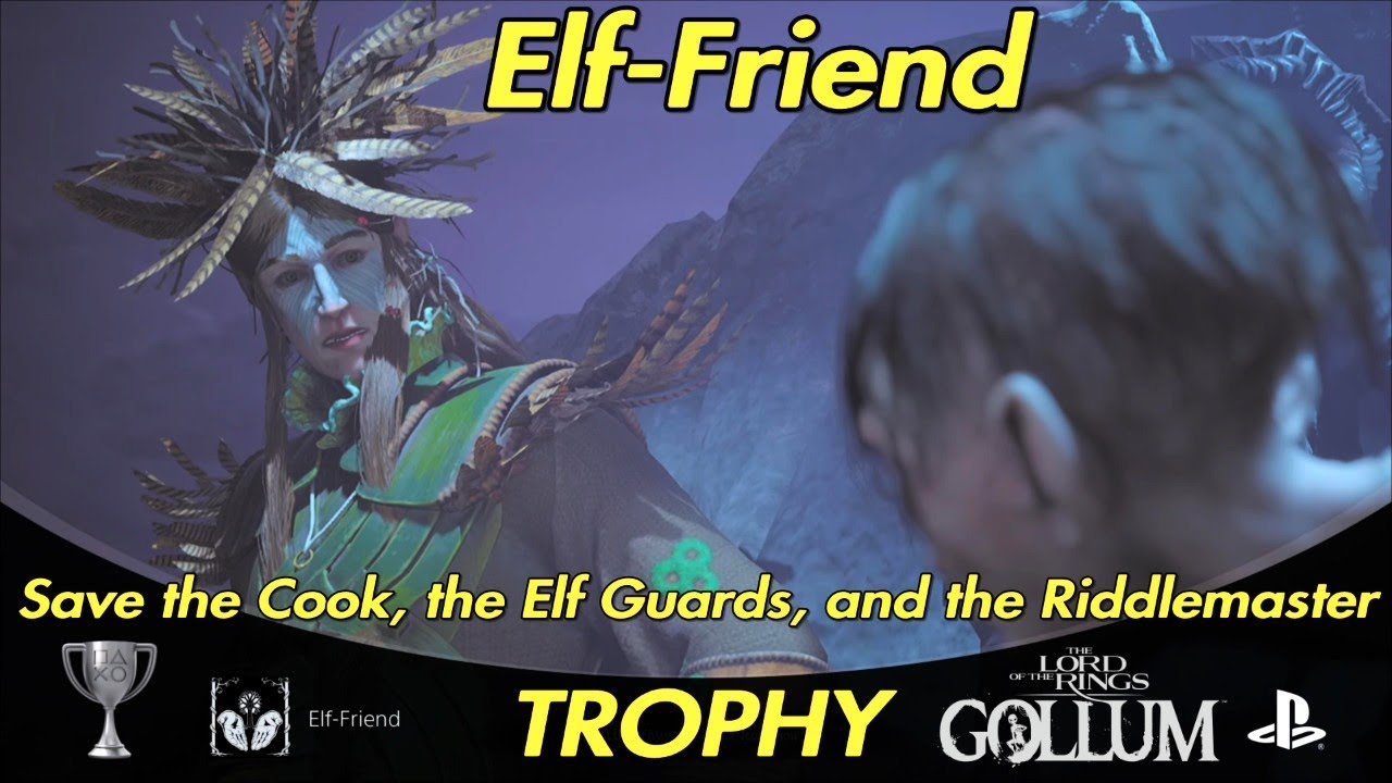 Elf-Friend Trophy - The Lord of the Rings: Gollum - Save the cook, Elf ...