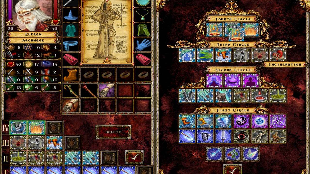 Eador Genesis - High Level Wizard Hero (annihilates whole armies ...