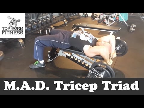 MAD Triceps Triad - Mechanical Drop Sets for Arm Growth - YouTube