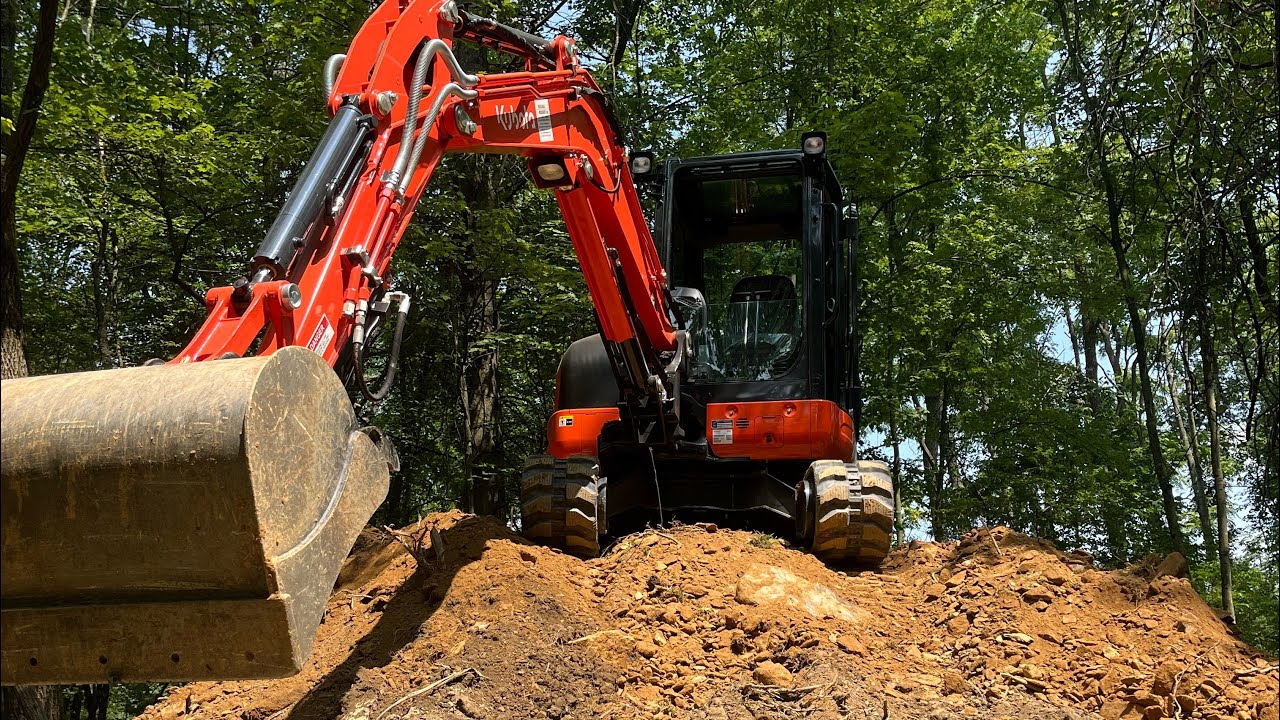 Our project from Sunday. Building a backstop for a shooting range ...
