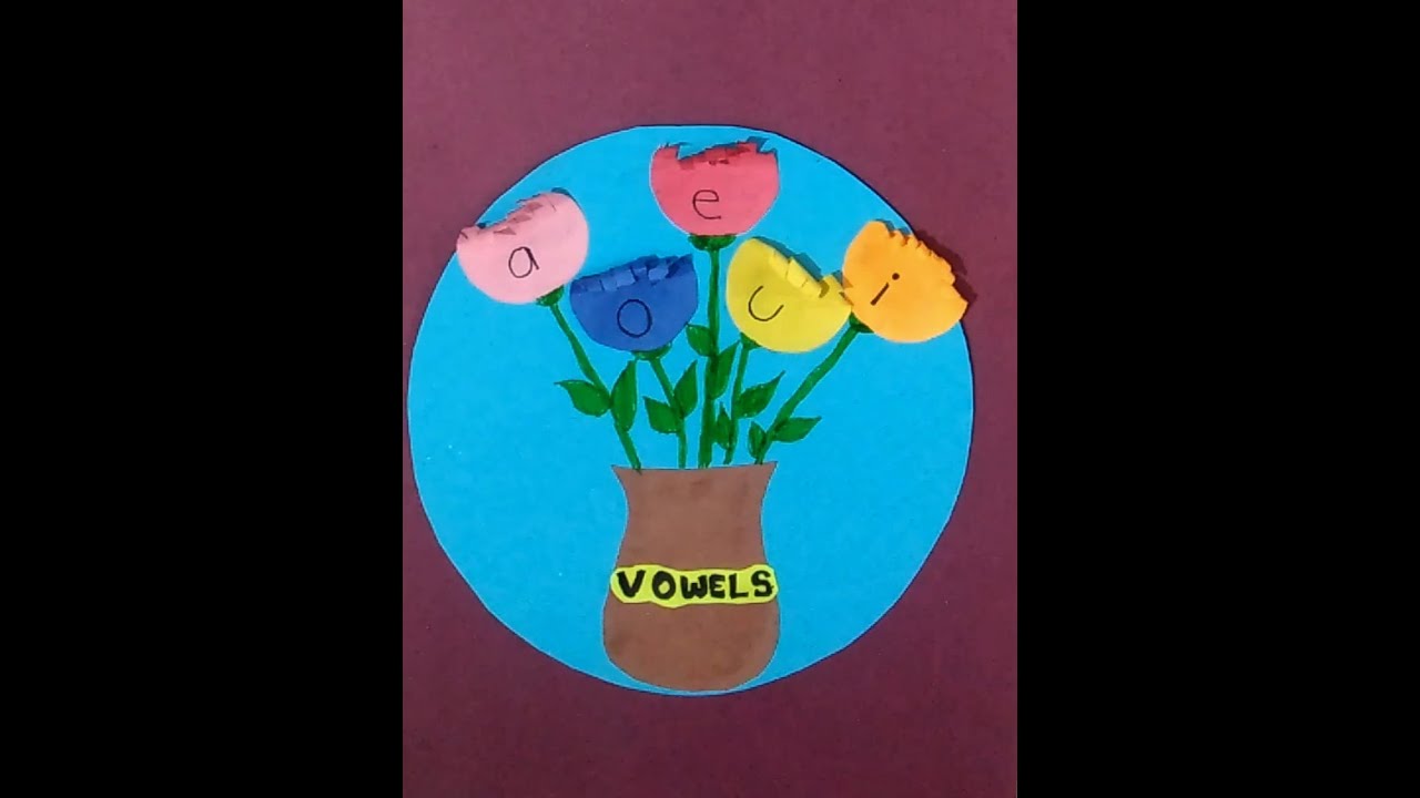 DIY Paper Craft of Vowels Alphabet - YouTube