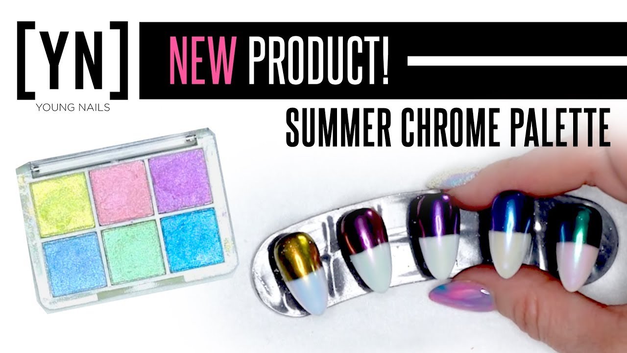 NEW Chrome Palette Swatching New Chrome Colors for Nail Art - YouTube