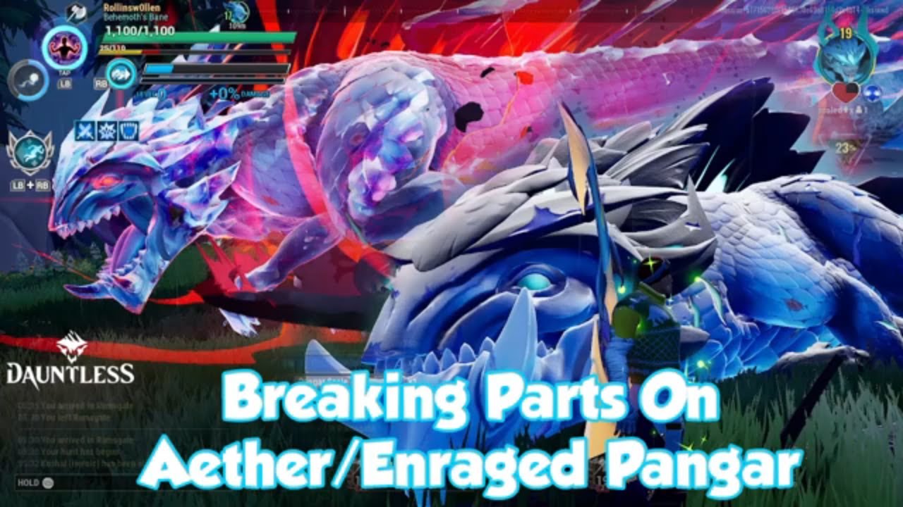 Dauntless - how to aether charge enrage pangar & what build to use ...