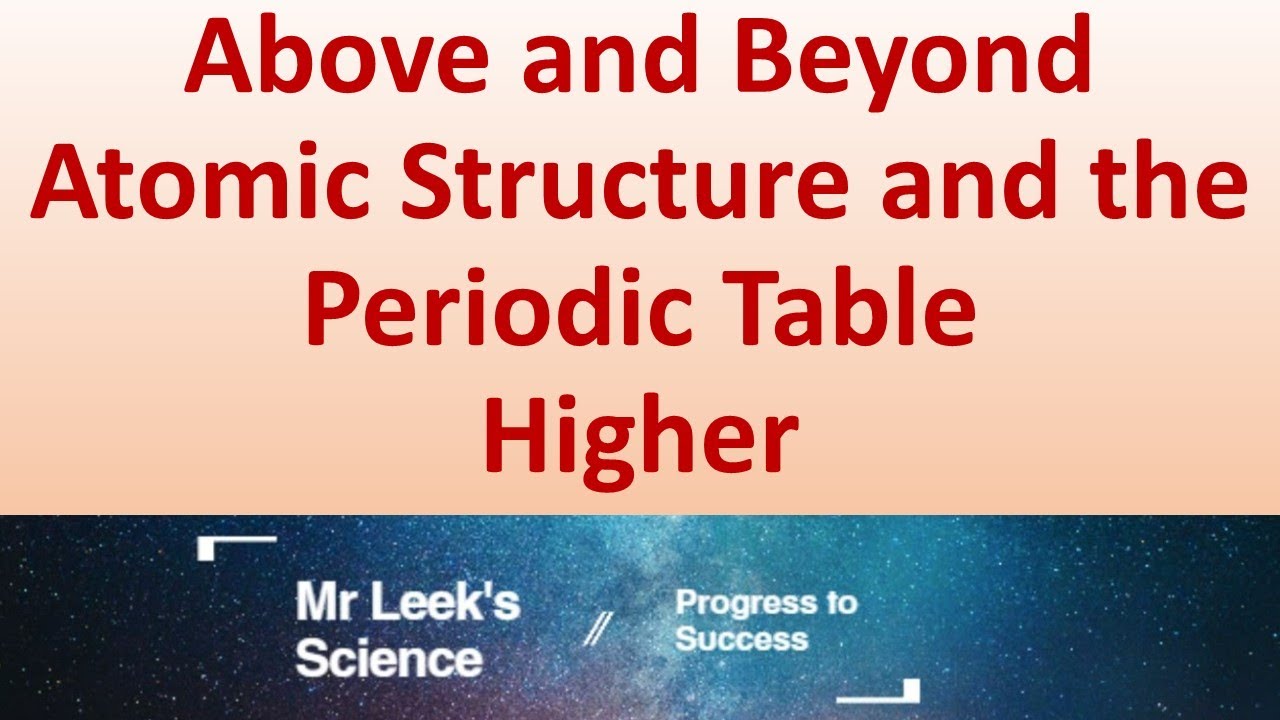 Atomic Structure and Periodic Table Higher Above and Beyond - YouTube