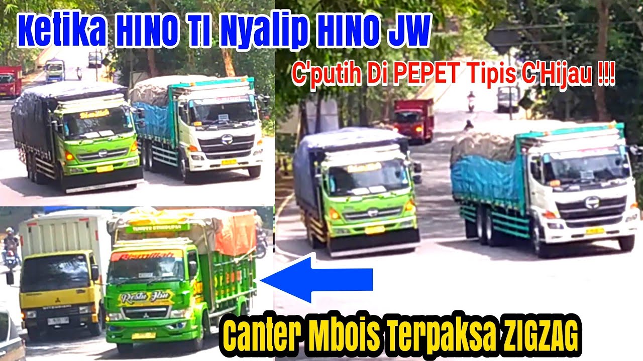 Awalnya Biasa Saja Makin Lama Truck HINO FL 235 TI RENDENG Truck HINO FL 260 JW Di Tanjakan ...