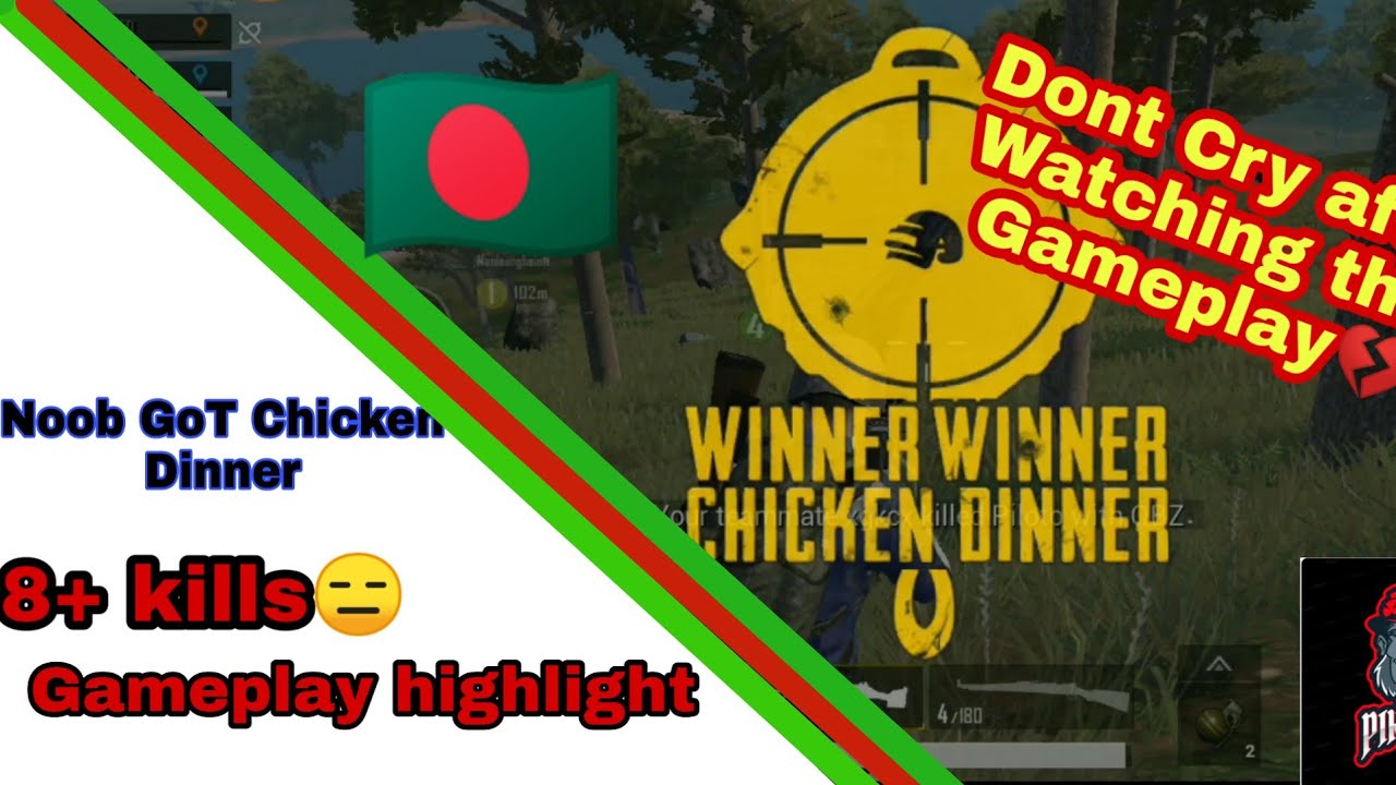 Noob Got Chicken Dinner | 8+ kills noob gameplay | Pika Chu | 2020 ...
