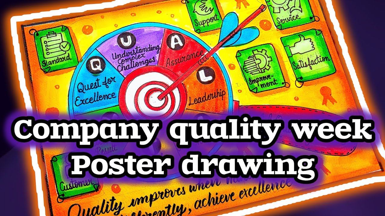 Quality Week Celebration Poster Drawing | Quality month School & Office ...