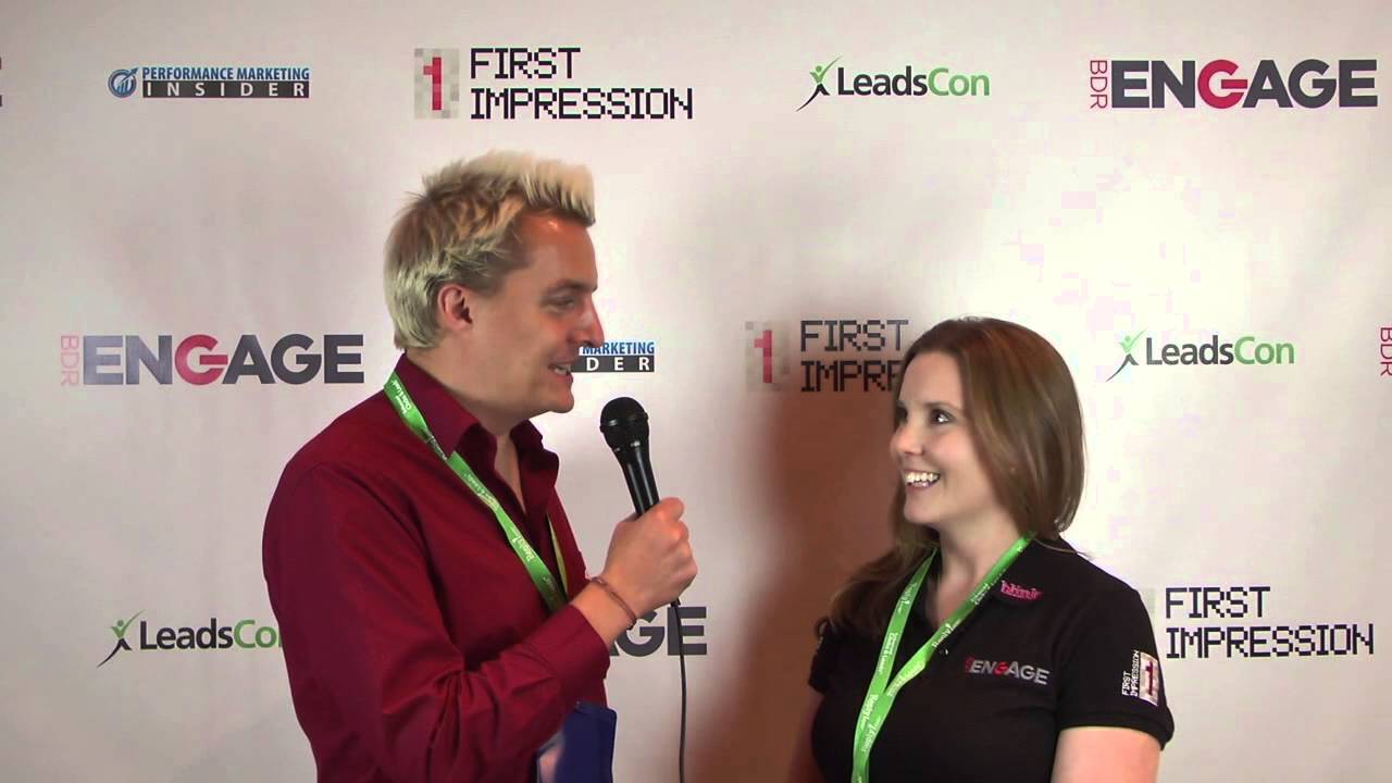 Sarah Wetzel of EngageBDR on Recruitment at LeadsCon 2013 Las Vegas ...