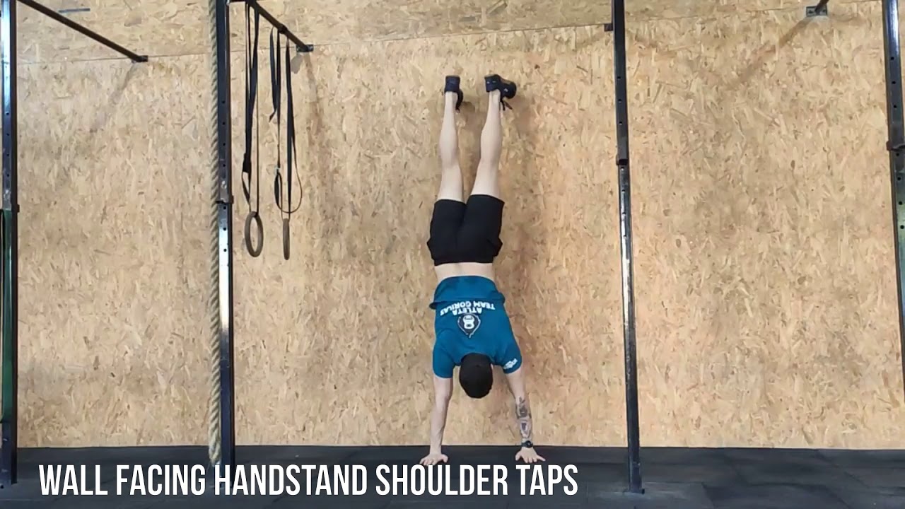 Wall Facing Handstand Shoulder Taps - YouTube
