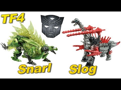 Deluxe Slog and Snarl Dinobot Toys REVEALED - [TF4 News #129] - YouTube