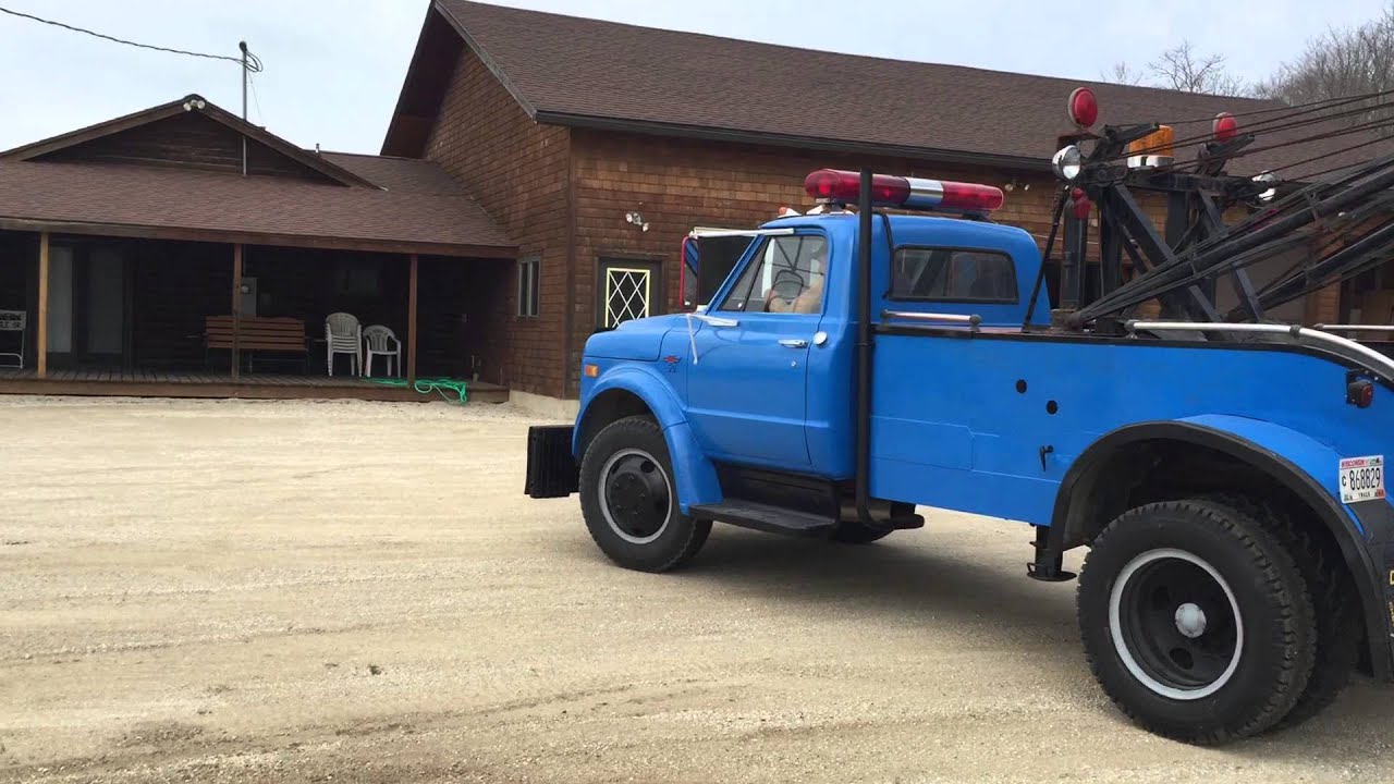 1968 Chevy Holmes Wrecker. FOR SALE CALL 920-493-6678 - YouTube