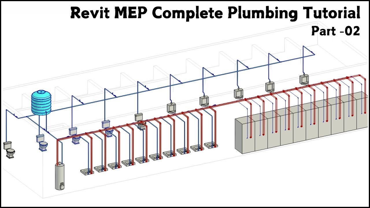 Revit Water Supply | Revit MEP Complete Plumbing Tutorial #2 - YouTube