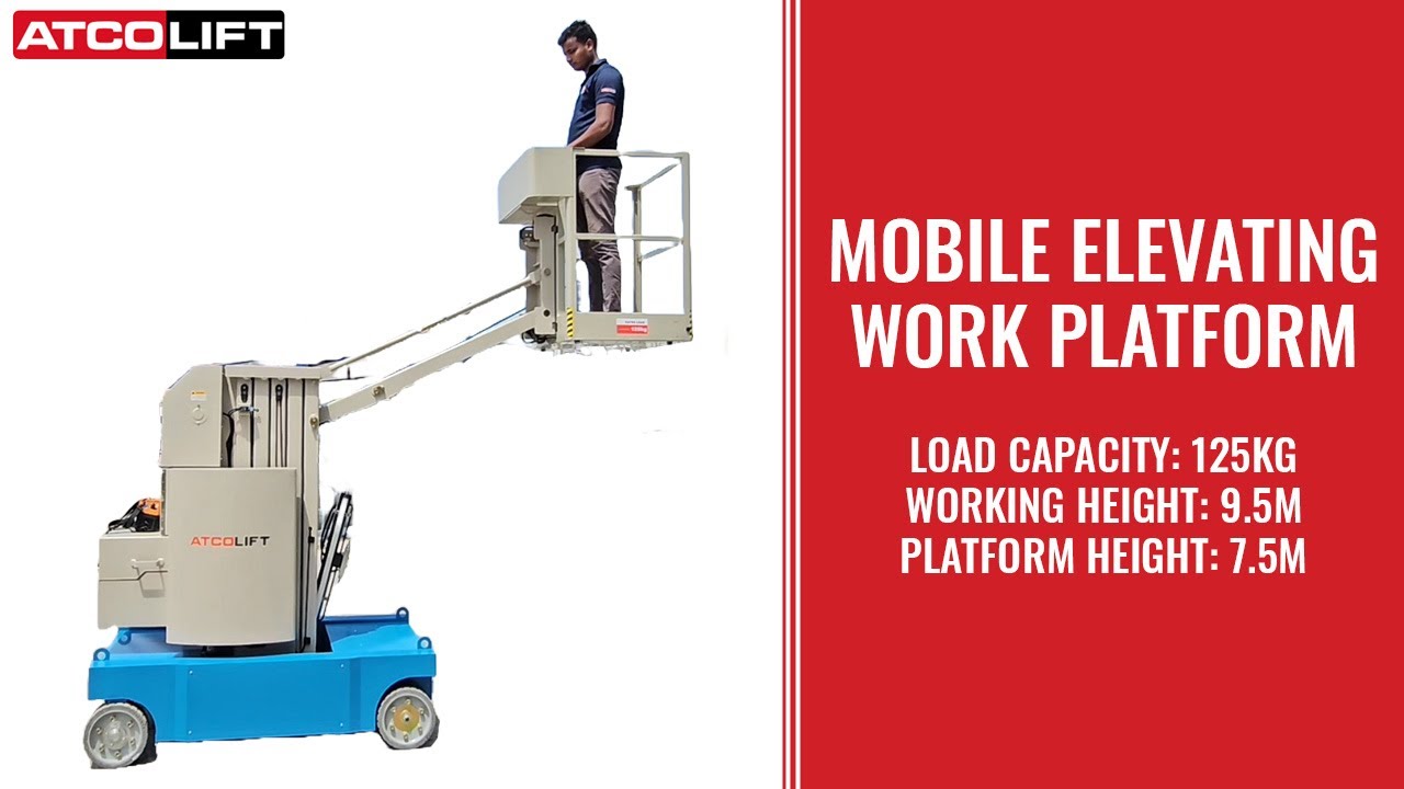 Mobile Elevating Work Platform | Aerial Work Platform | ATCOLIFT - YouTube
