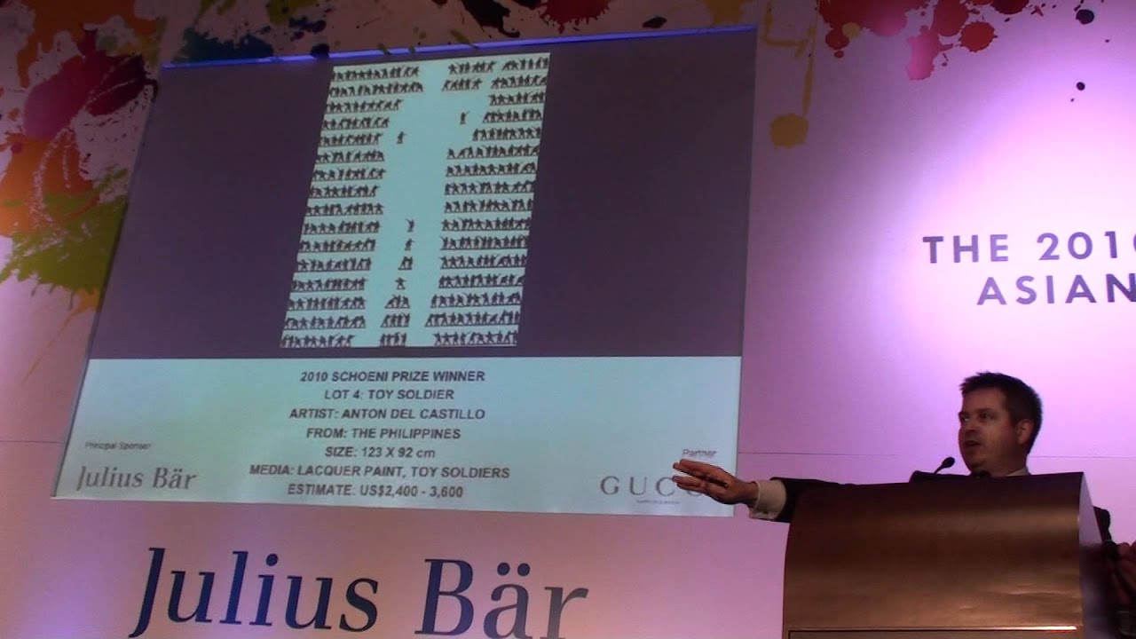 anton del castillo at sovereign arts auction - YouTube