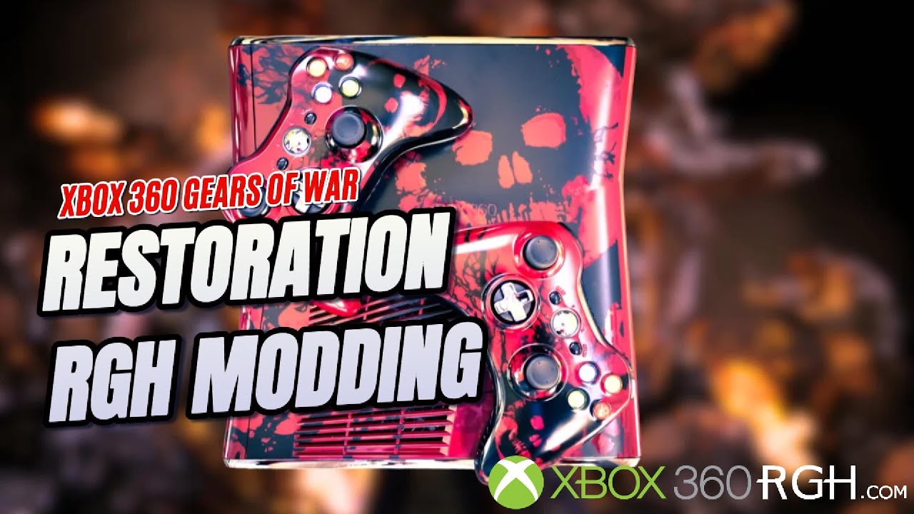 Xbox 360 Restoration & RGH 3 Mod | Gears of War Limited Edition - YouTube