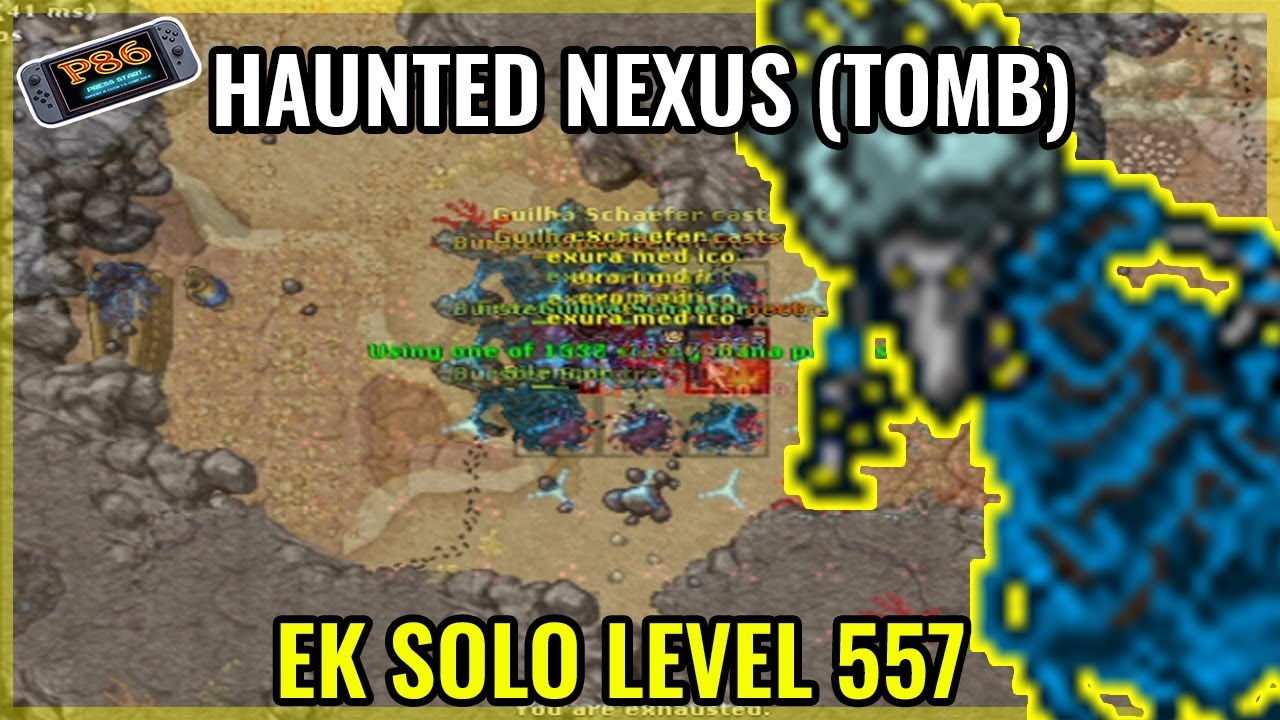 TIBIA || EK HUNT SOLO #36 || BURSTER SPECTRE || VAMOS DE HUNT PARA EXP ...