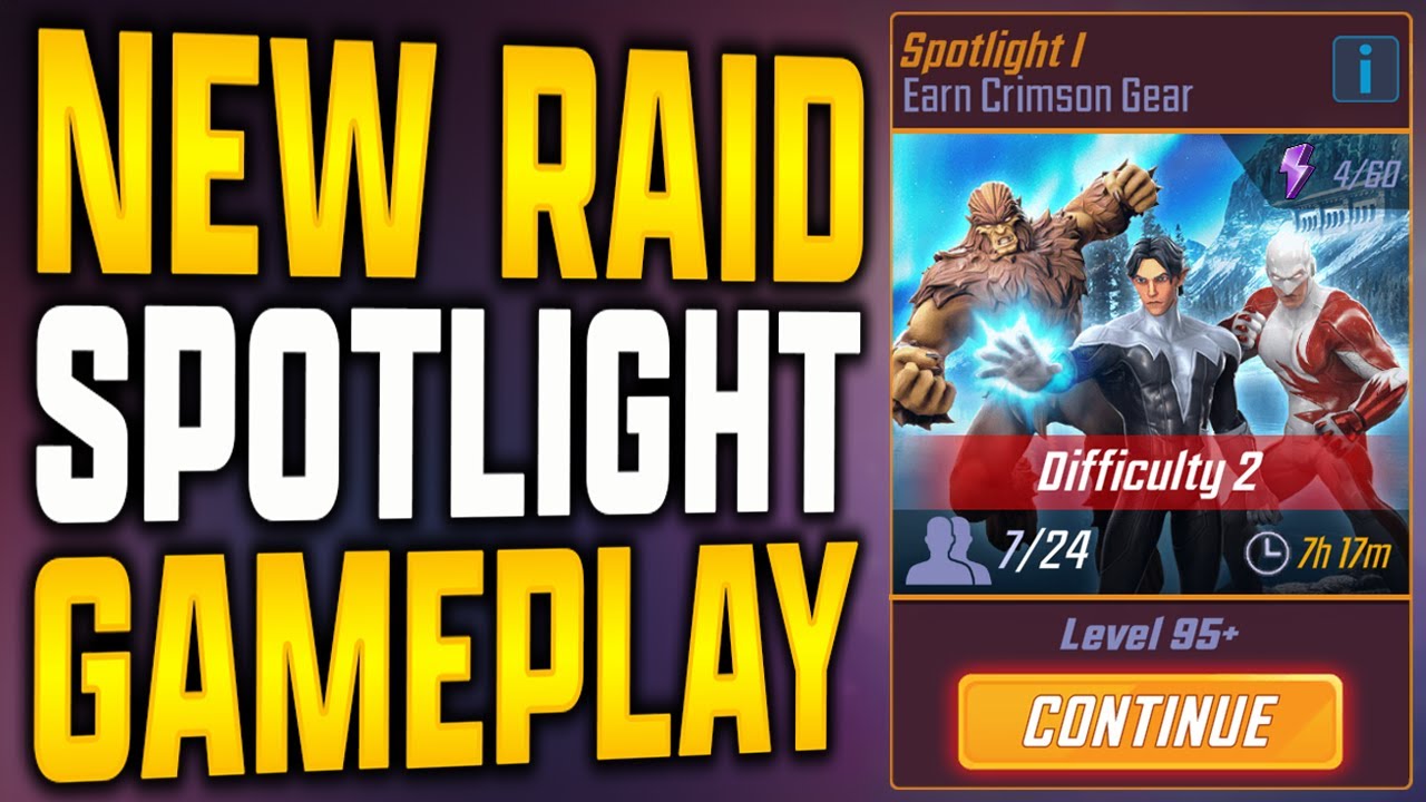 New Raids - Spotlight Raids - Alpha Flight Gameplay - MARVEL Strike ...
