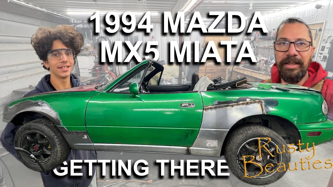 1994 Mazda MX5 Miata - Part 21 - Welding the shell together - YouTube