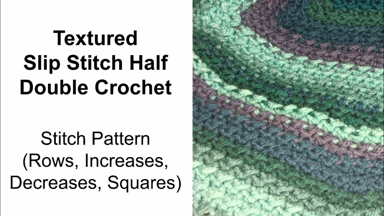 Easy, Simple, and Beginner Textured Crochet Stitch in Rows, Squares ...
