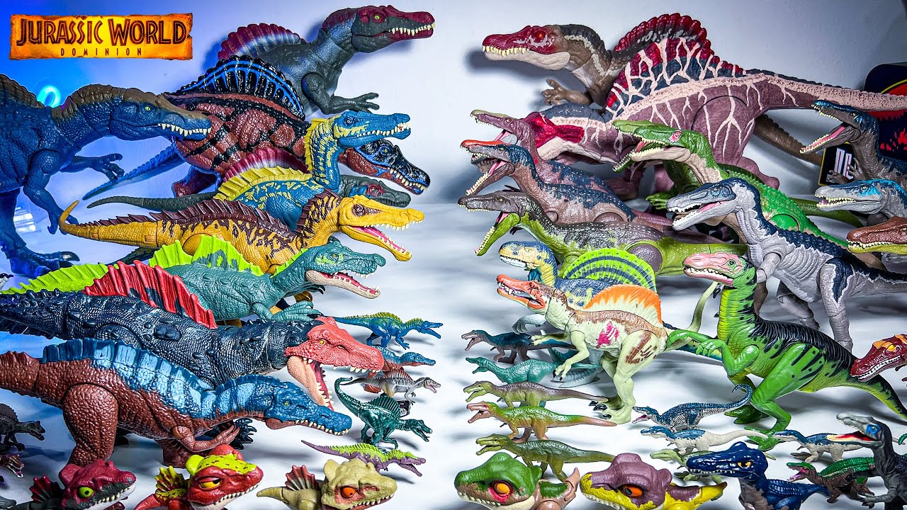 ALL SPINOSAURIDS Toys Collection! Spinosaurus, Icthyovenator ...