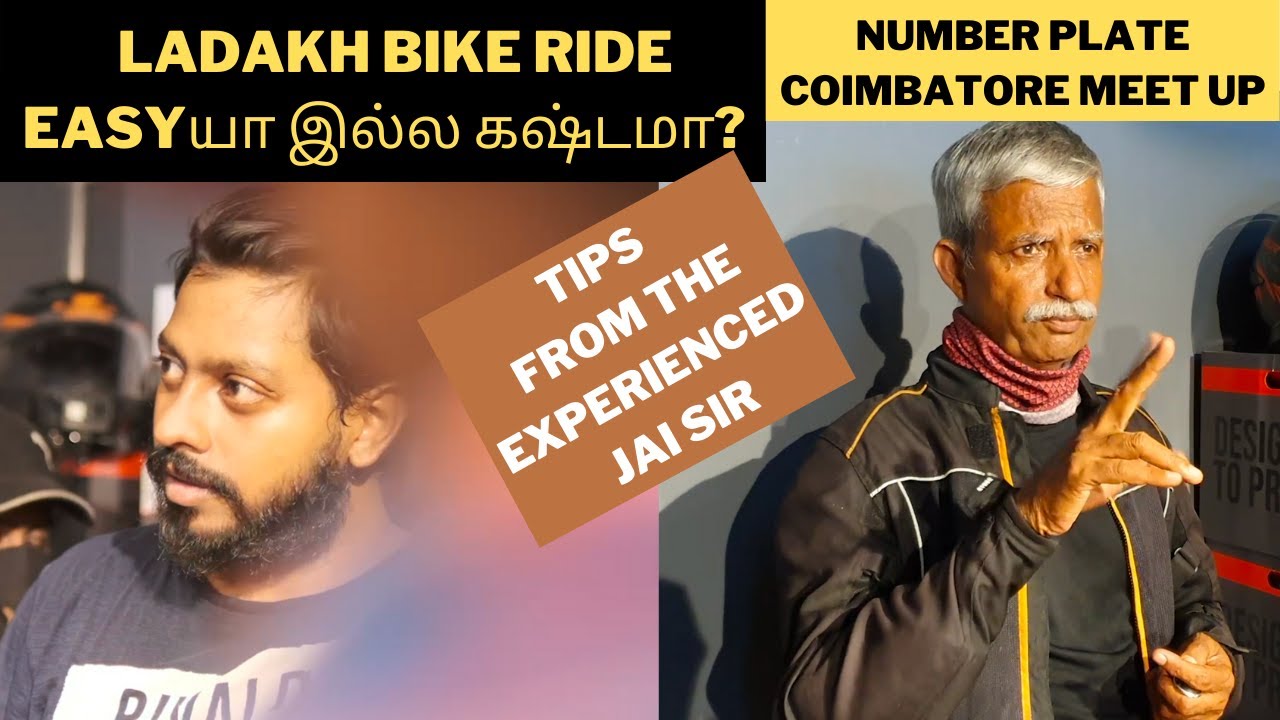 Ladakh Bike Ride Key Tips From Jai Sir | NUMBER PLATE Coimbatore Meet ...