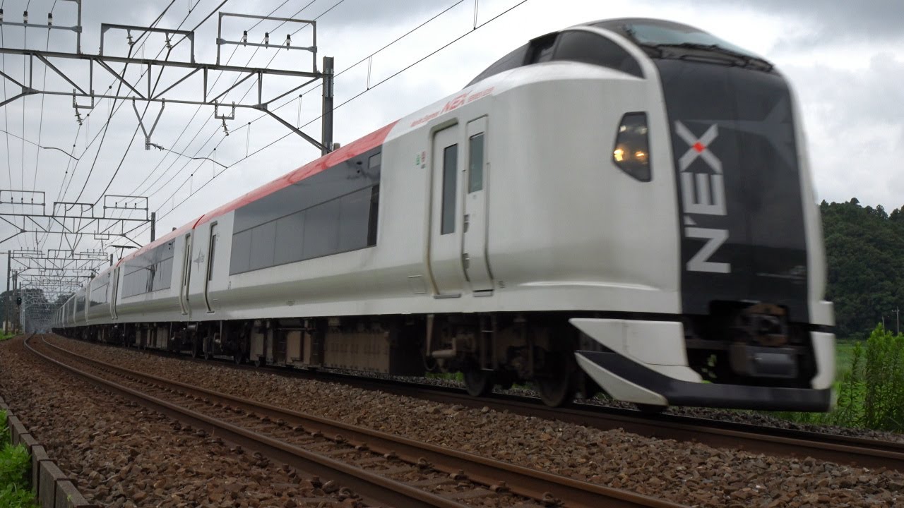 〔4K UHD|cc〕JR東日本・総武本線：佐倉～物井駅間(モノサク)、E217系+E259系/特急『成田エクスプレス号(N'EX)』通過シーン。まとめその3 - YouTube