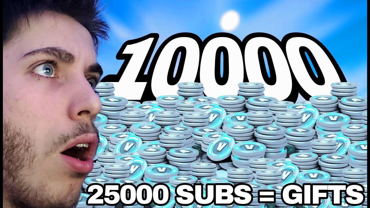 GIFTING 10,000 V-BUCKS TO VIEWERS | FORTNITE LIVE | PLAYING WITH ...