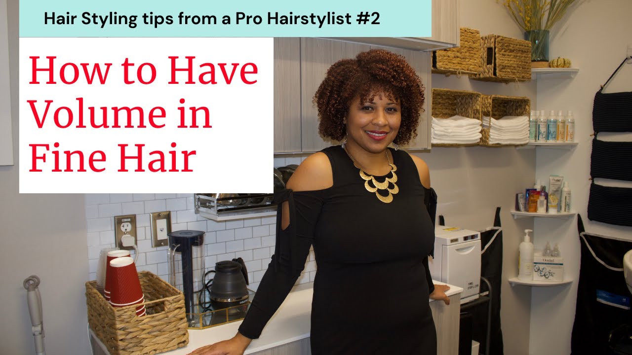 How to get volume in fine hair - That lasts! - Tips from Hairstylist #2 ...