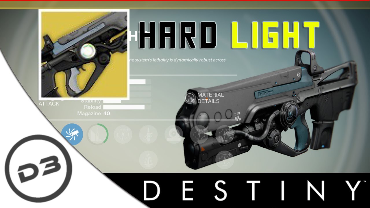Destiny - Exotic Gun Review - Hard Light! - YouTube